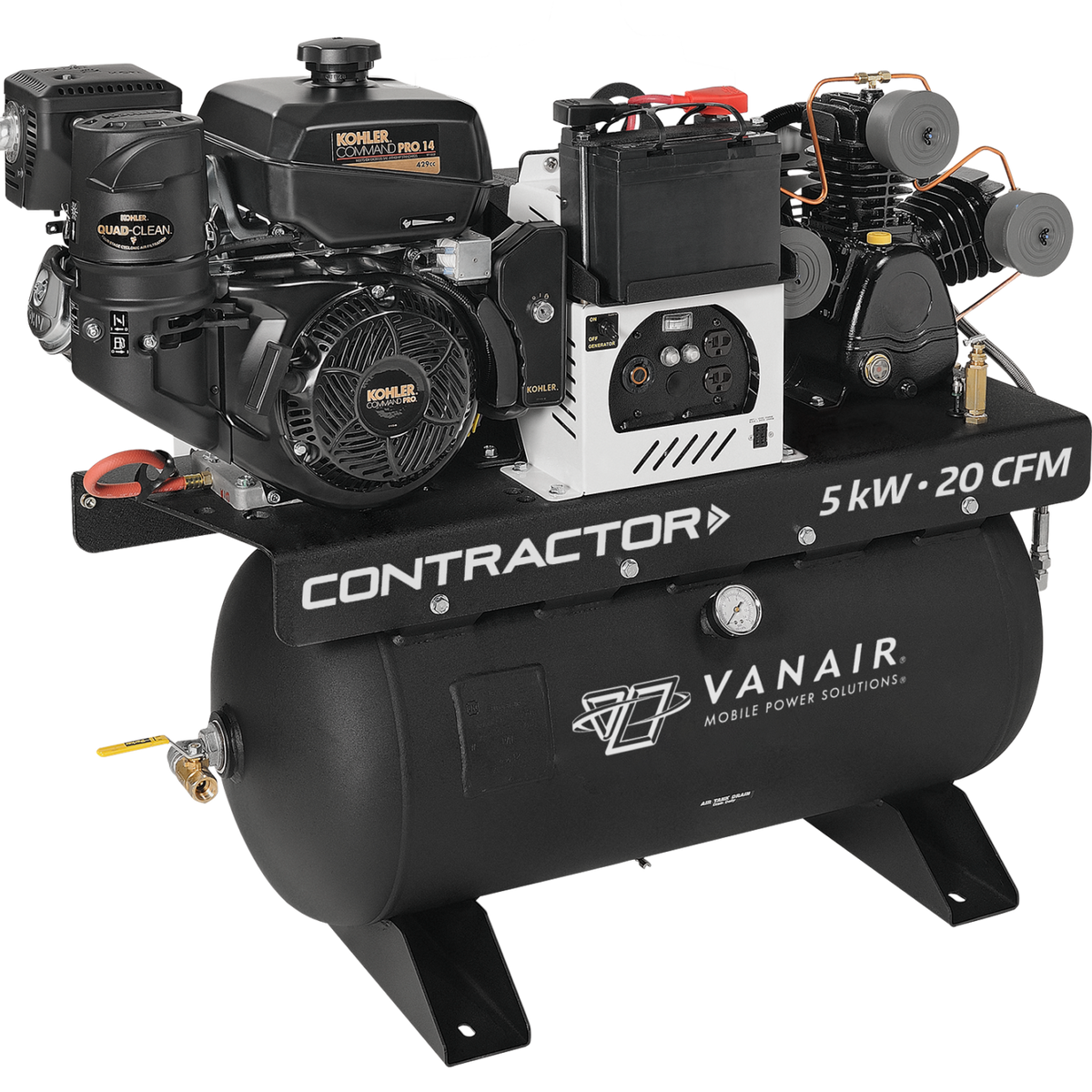 Contractor – Reciprocating Air Compressor with Generator – My Store