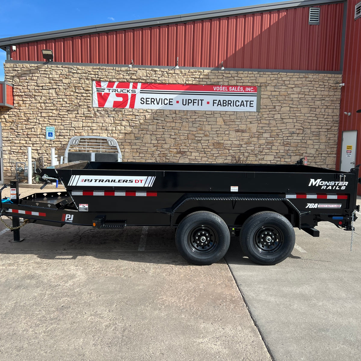 2026 PJ DT Low Pro 14ft Telescopic Dump Trailer – VSI UPFITTERS